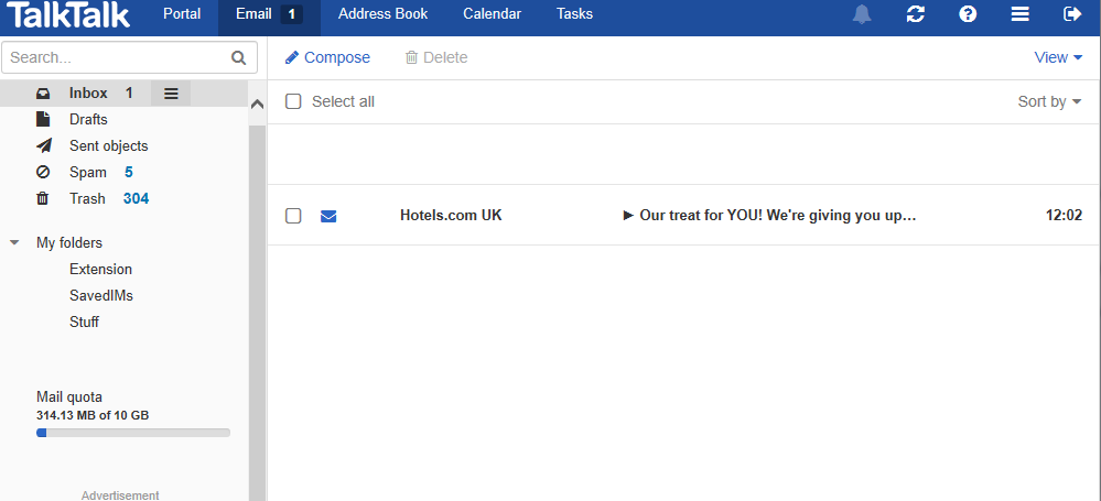 No emails in inbox - TalkTalk Help & Support