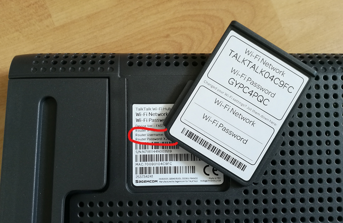 Unable to login to the router - TalkTalk Help & Support