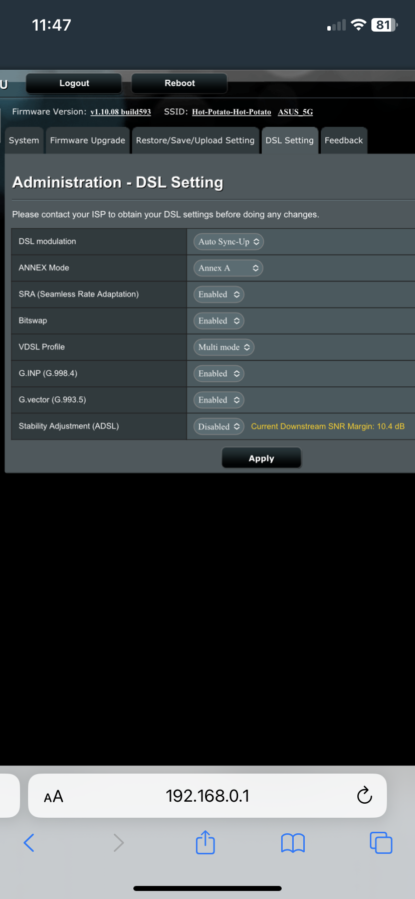 ASUS DSL-AC88U Setup - TalkTalk Help & Support