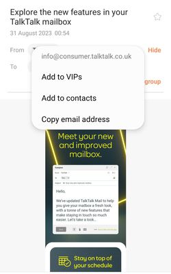 TalkTalk Mail - upgrades planned over the next 3 m... - TalkTalk Help ...