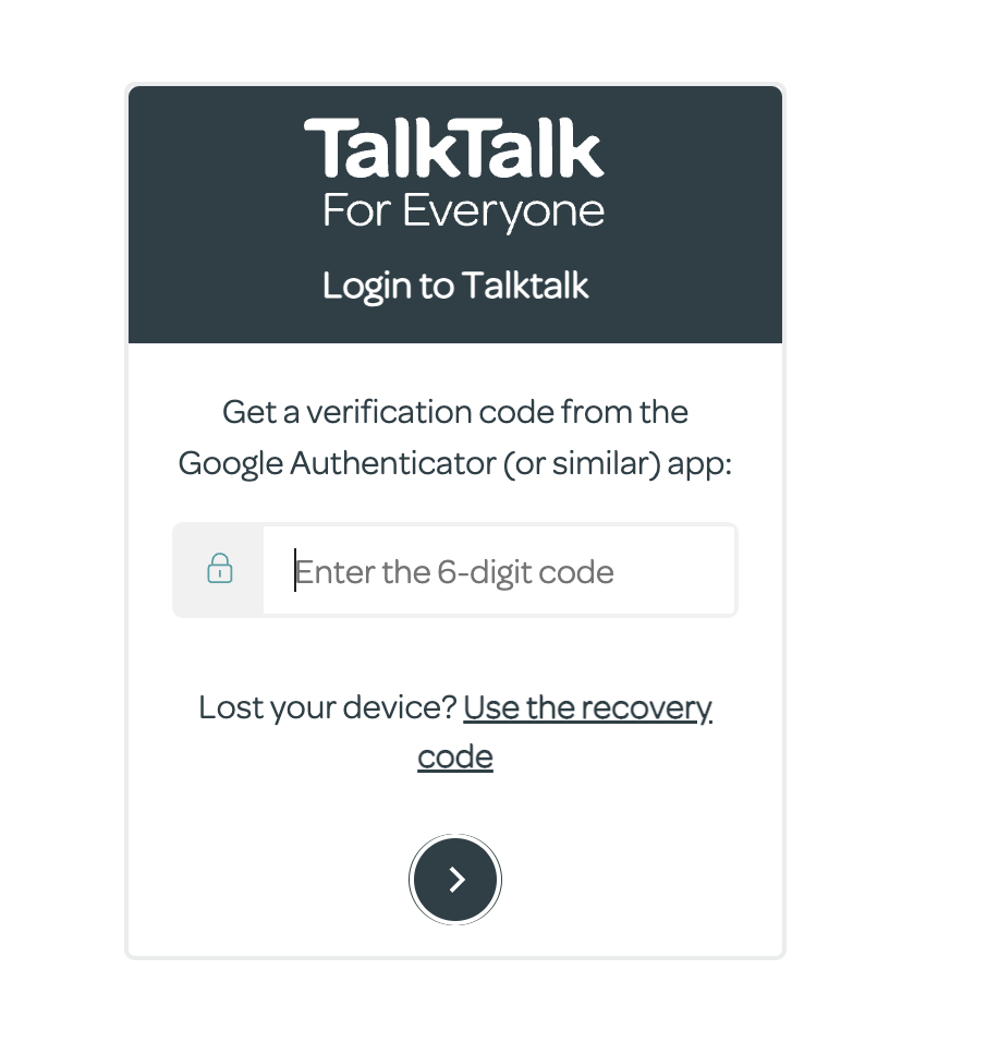 Unable to access My Account - TalkTalk Help & Support