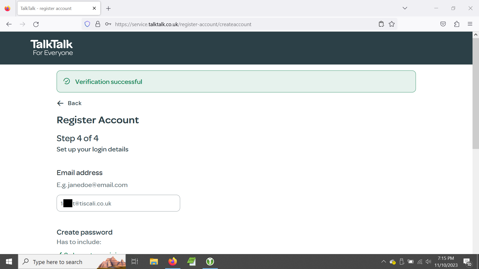 Unable to recover Tiscali email account as recover... - TalkTalk Help ...