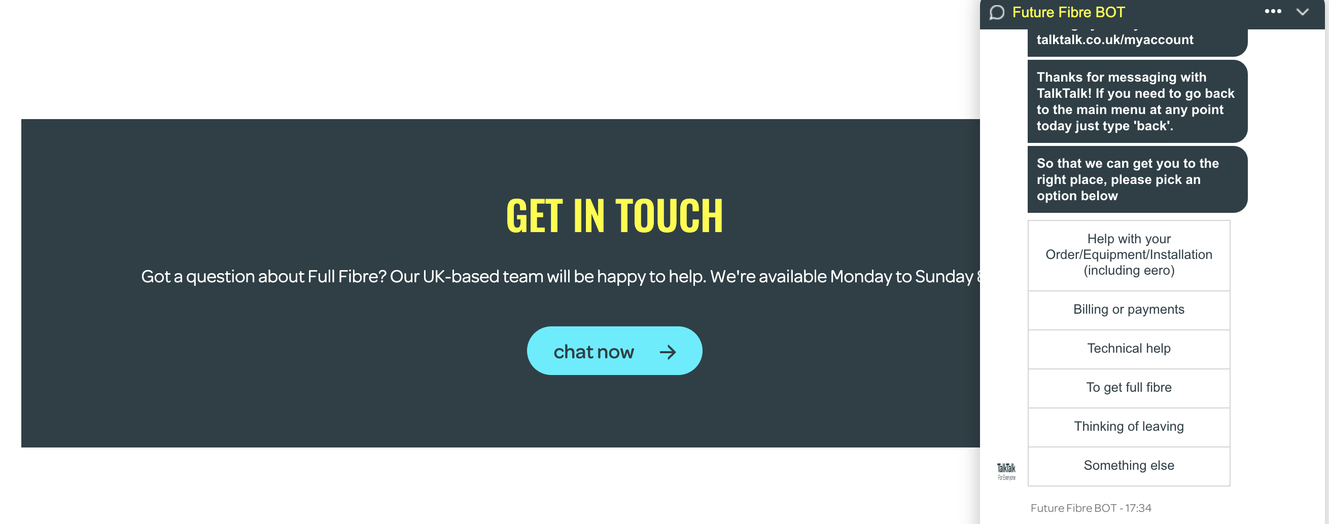 Fibre To To Premises - TalkTalk Help & Support