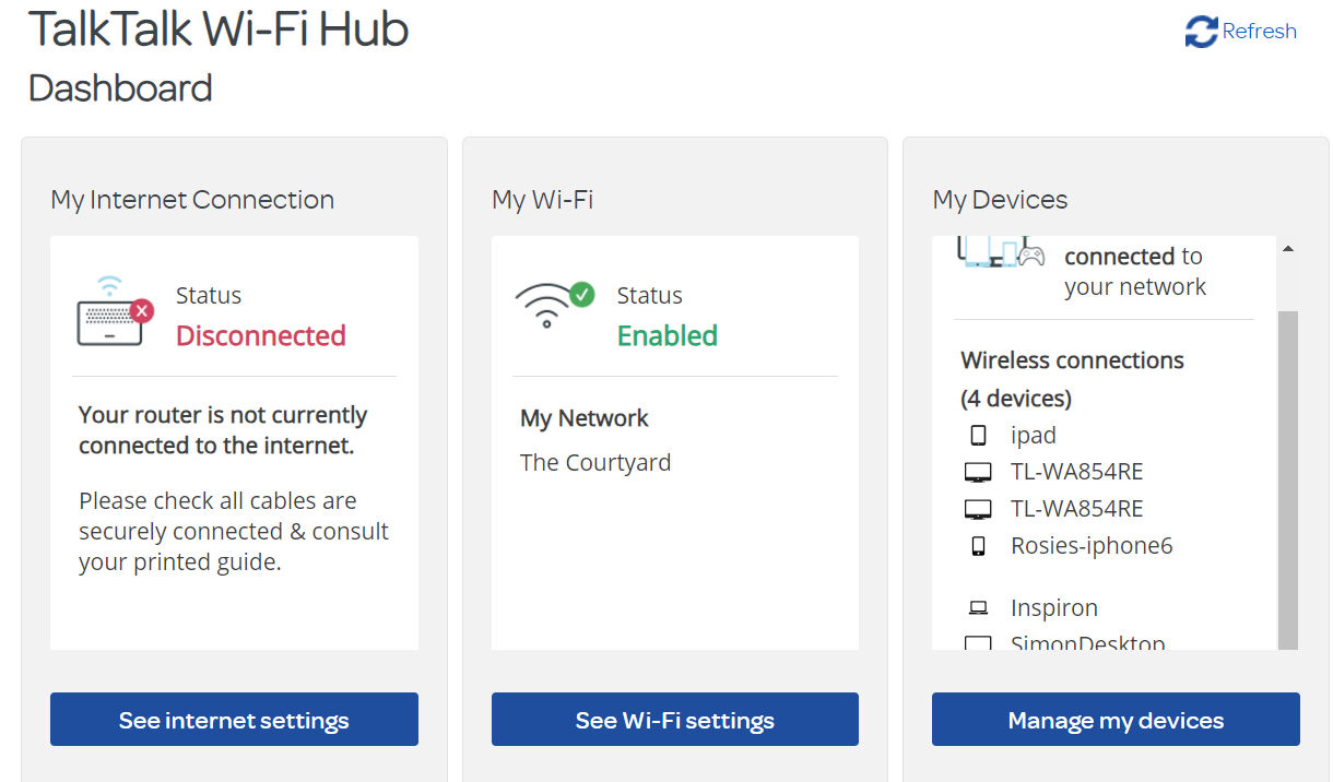Re: Router webpage does not recognise router name ... - TalkTalk Help ...