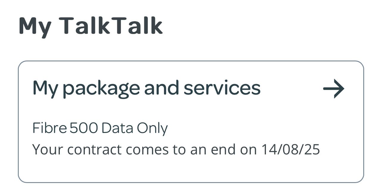disconnected from another provider - TalkTalk Help & Support