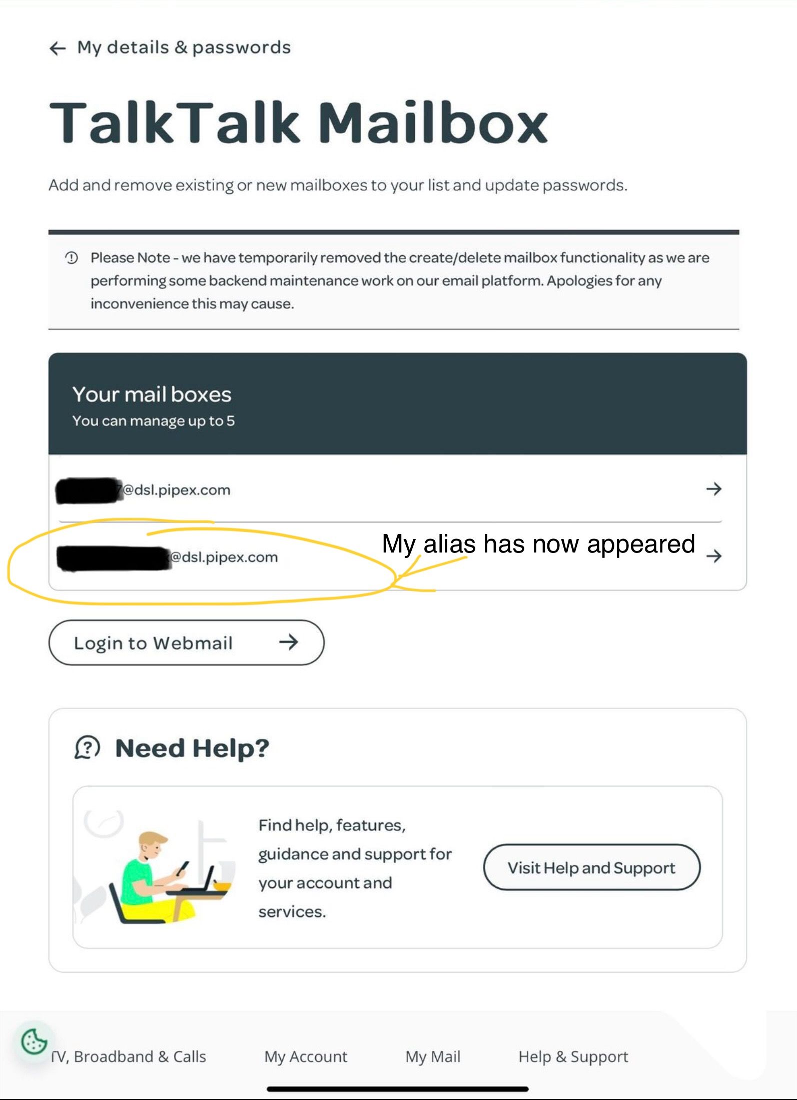 Changing Email for My Account Login - TalkTalk Help & Support